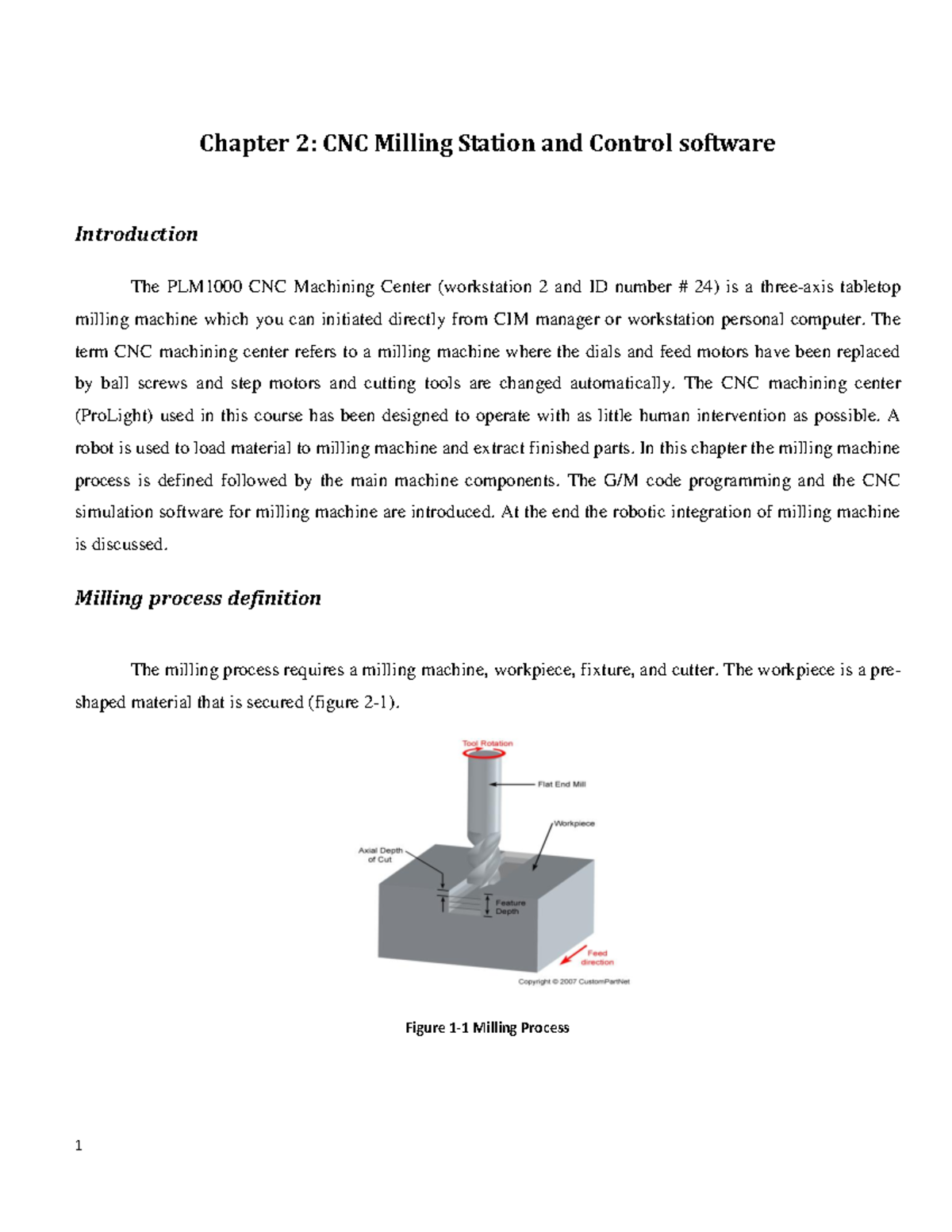 CNC Machining Center Overview: Chapter 2 - Lab 2 Manual - Studocu