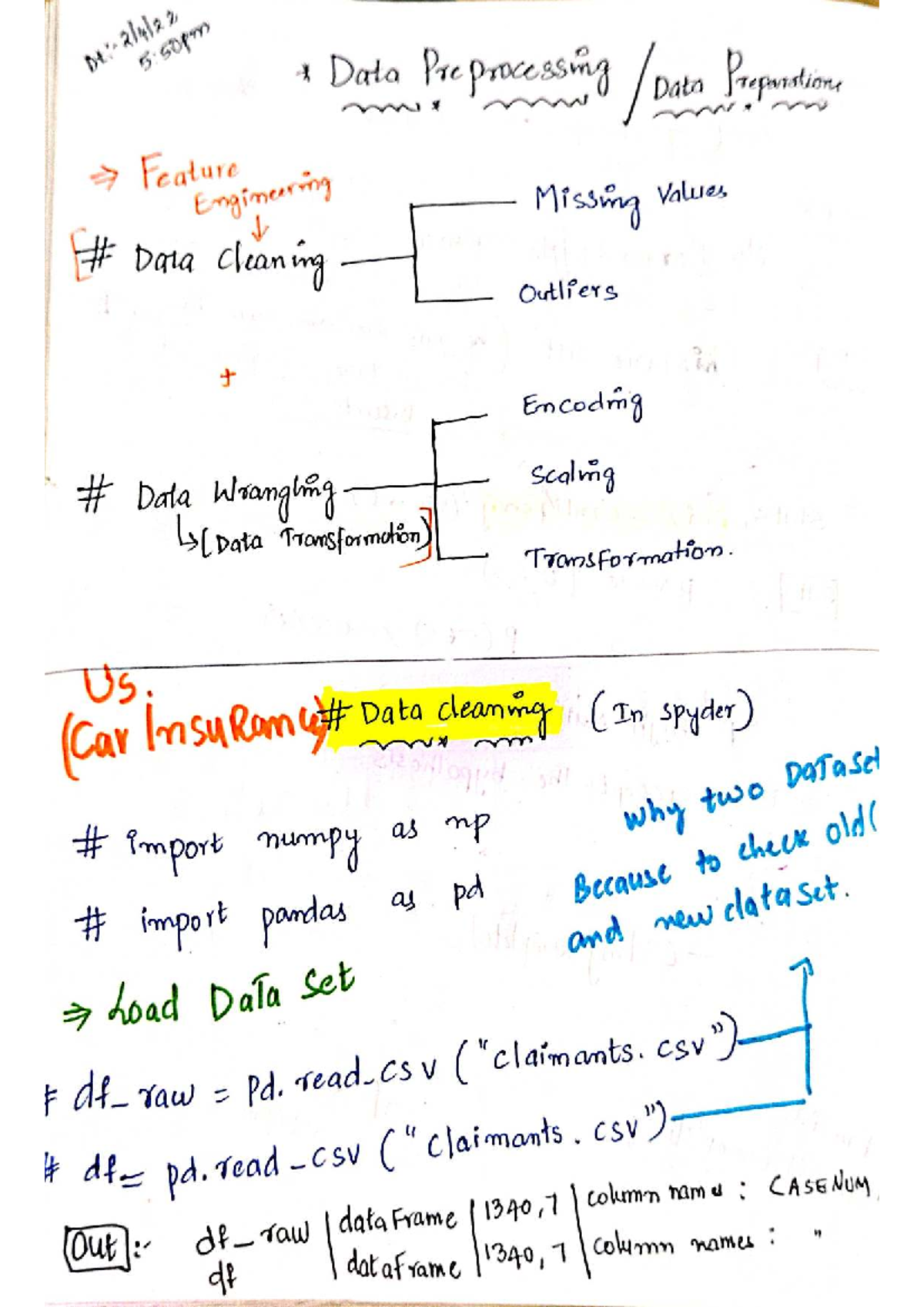 Data Processing Techniques: Feature Engineering & Missing Values (DES AND - Studocu