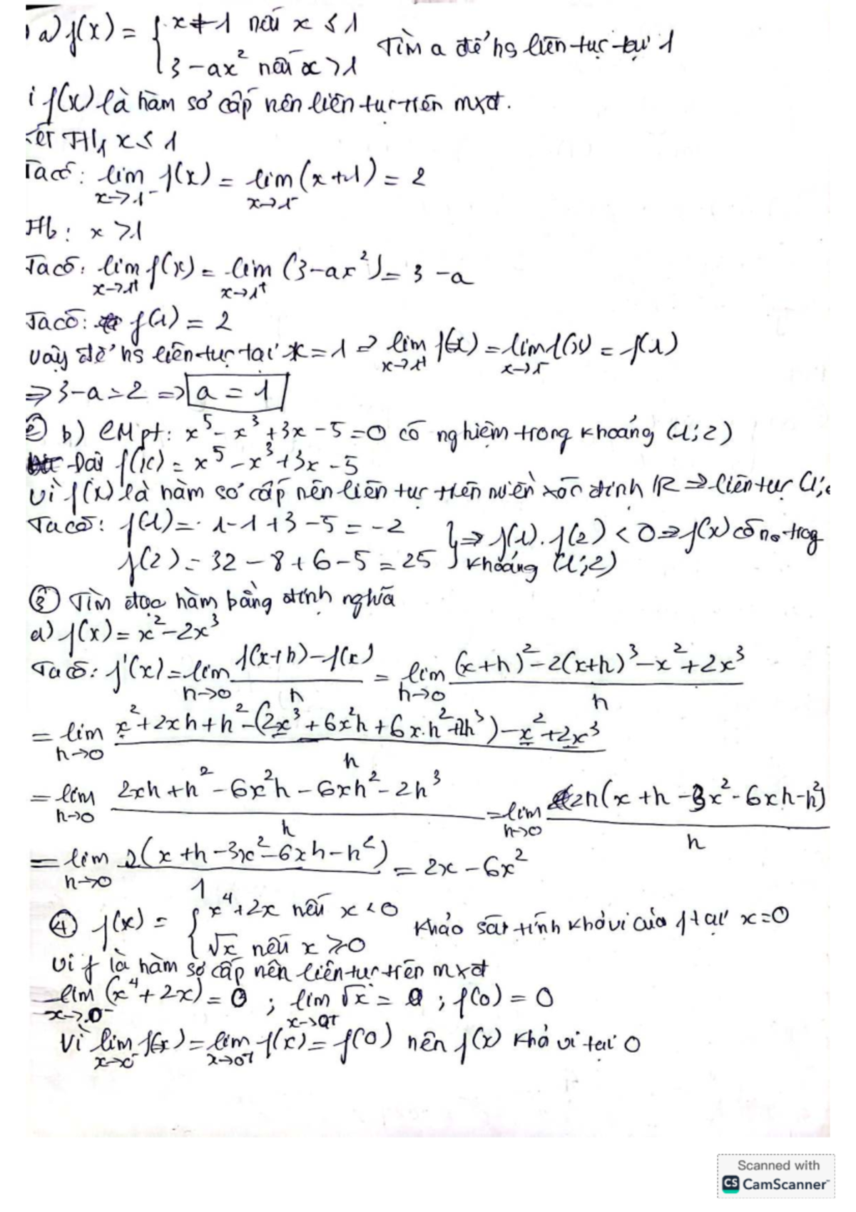 Calculus Notes: Limits and Continuity (Course Code: HS) - Studocu