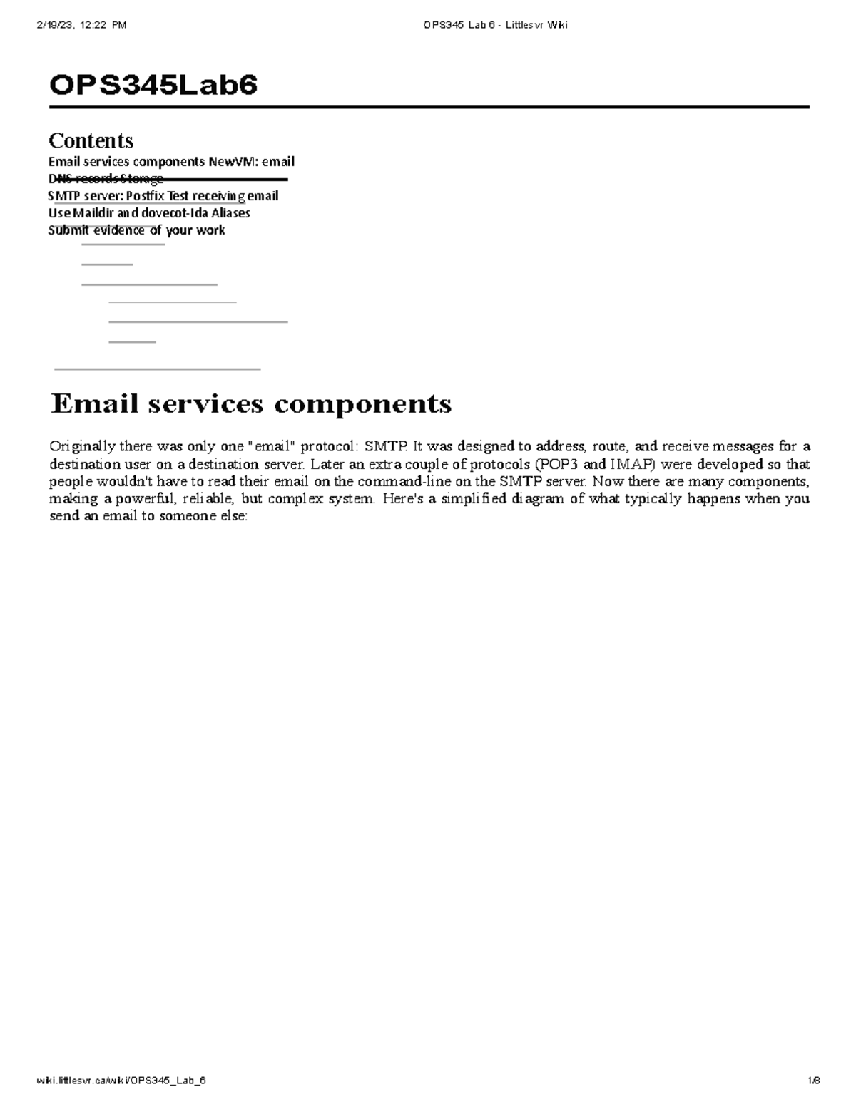Lab6 - Winter 2023 labs and assignment - 2 /19/23, 12:22 PM OPS345 Lab 6 - Littlesvr Wiki - Studocu