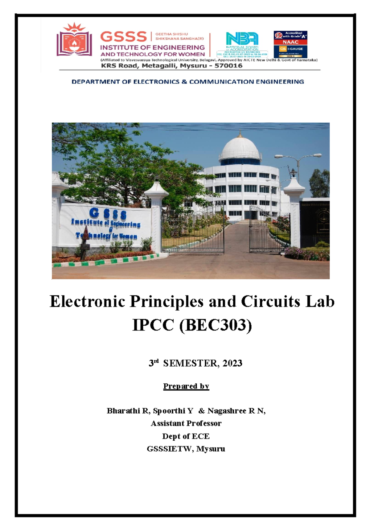 EPC Lab Manual: Experiments in Electronics Principles & Circuits ...