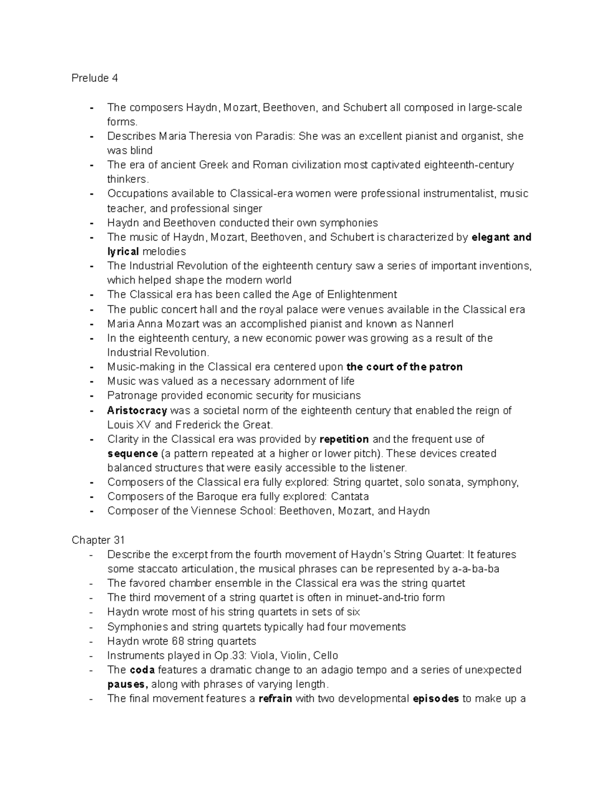 Classical Era: InQuizitive Answers (Chapters 31-32-37) - Studocu