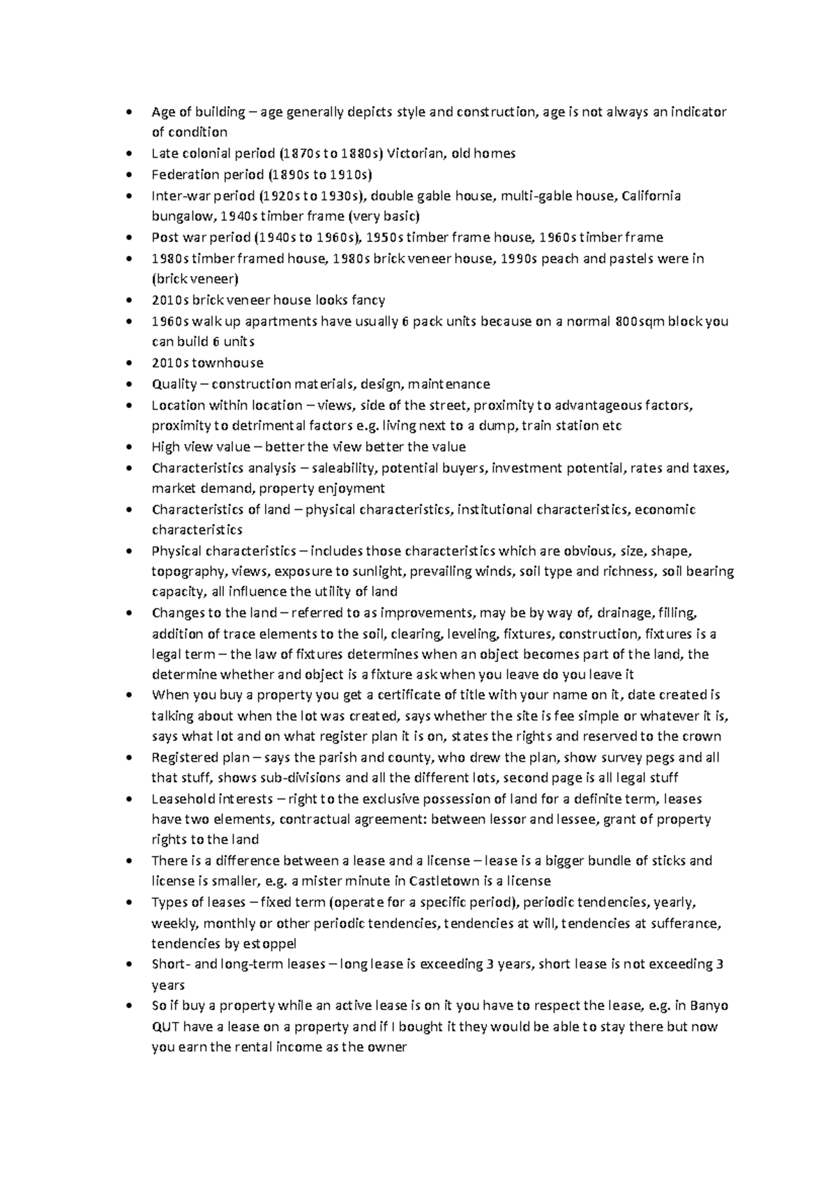 Residential Notes: Understanding Building Ages and Lease Types - Studocu