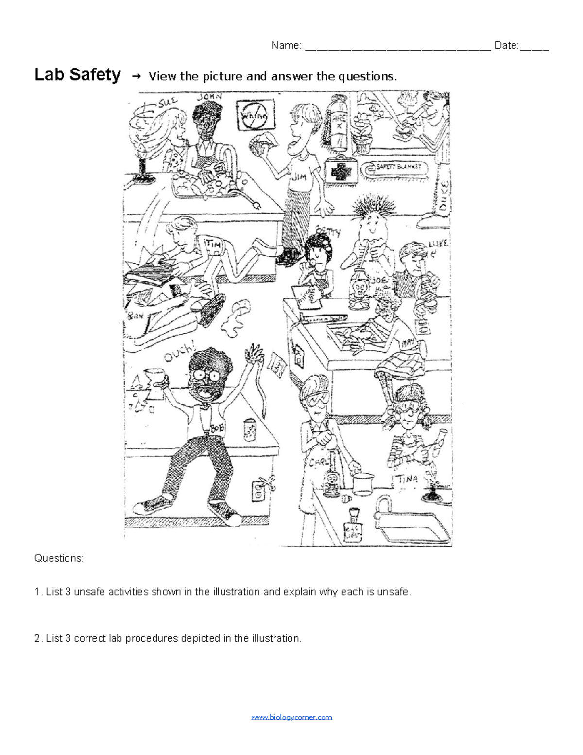 Biology Lab Safety Best Practices: An Illustrated Guide - Studocu