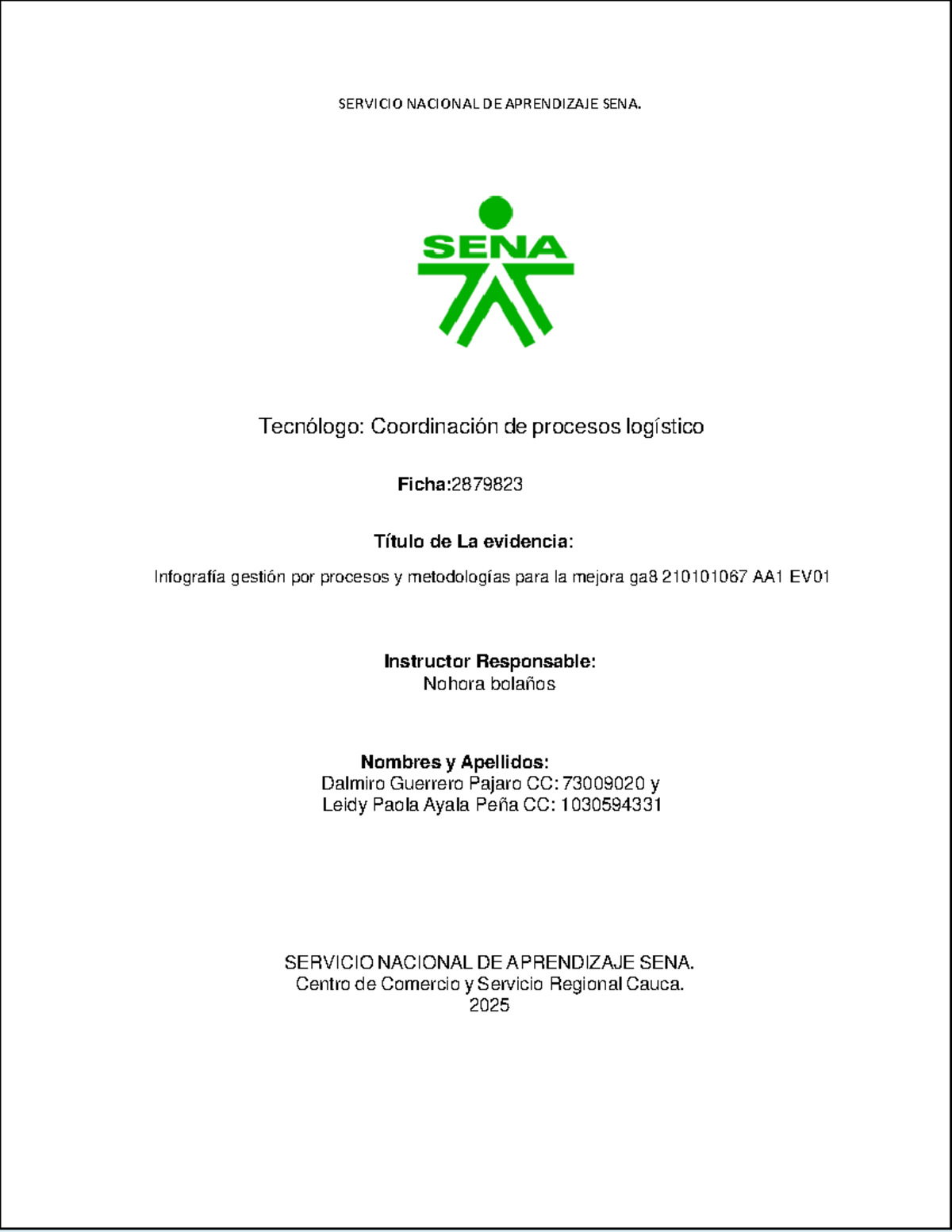 Infografía sobre Gestión de Procesos Logísticos - GA8 210101067 AA1 EV01 - Studocu