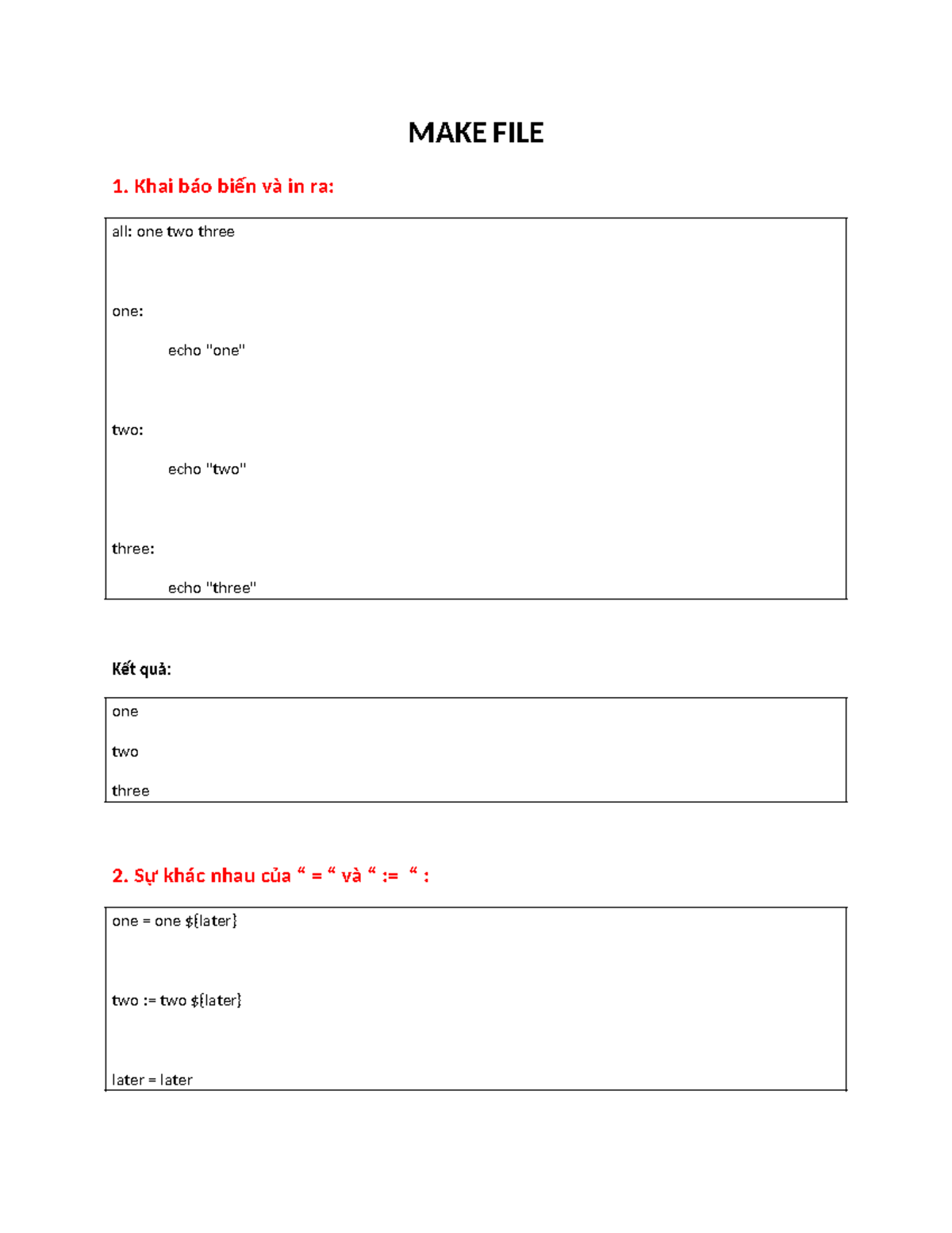 MAKE FILE: Biến và Quy Tắc Mẫu trong Makefile - Studocu