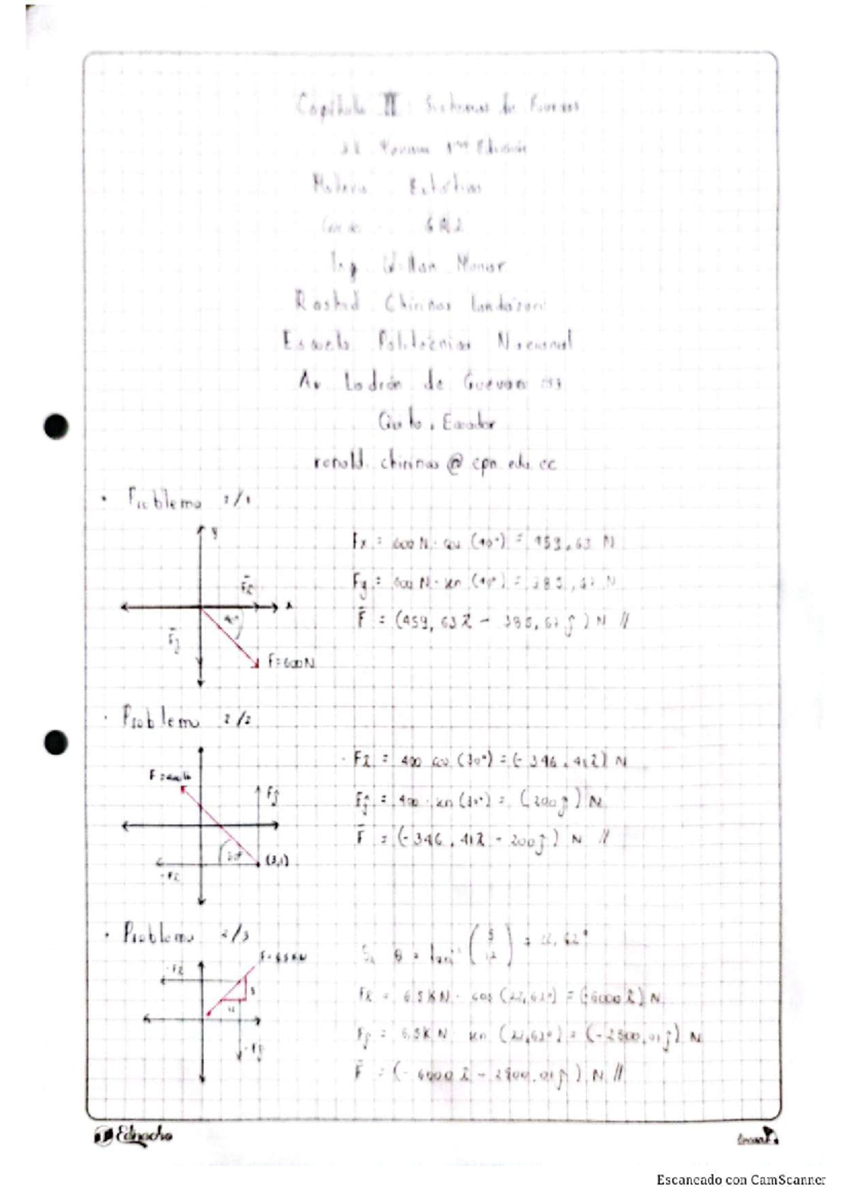 Engineering Mechanics Problems and Solutions - Course Code: ENGR 101 ...