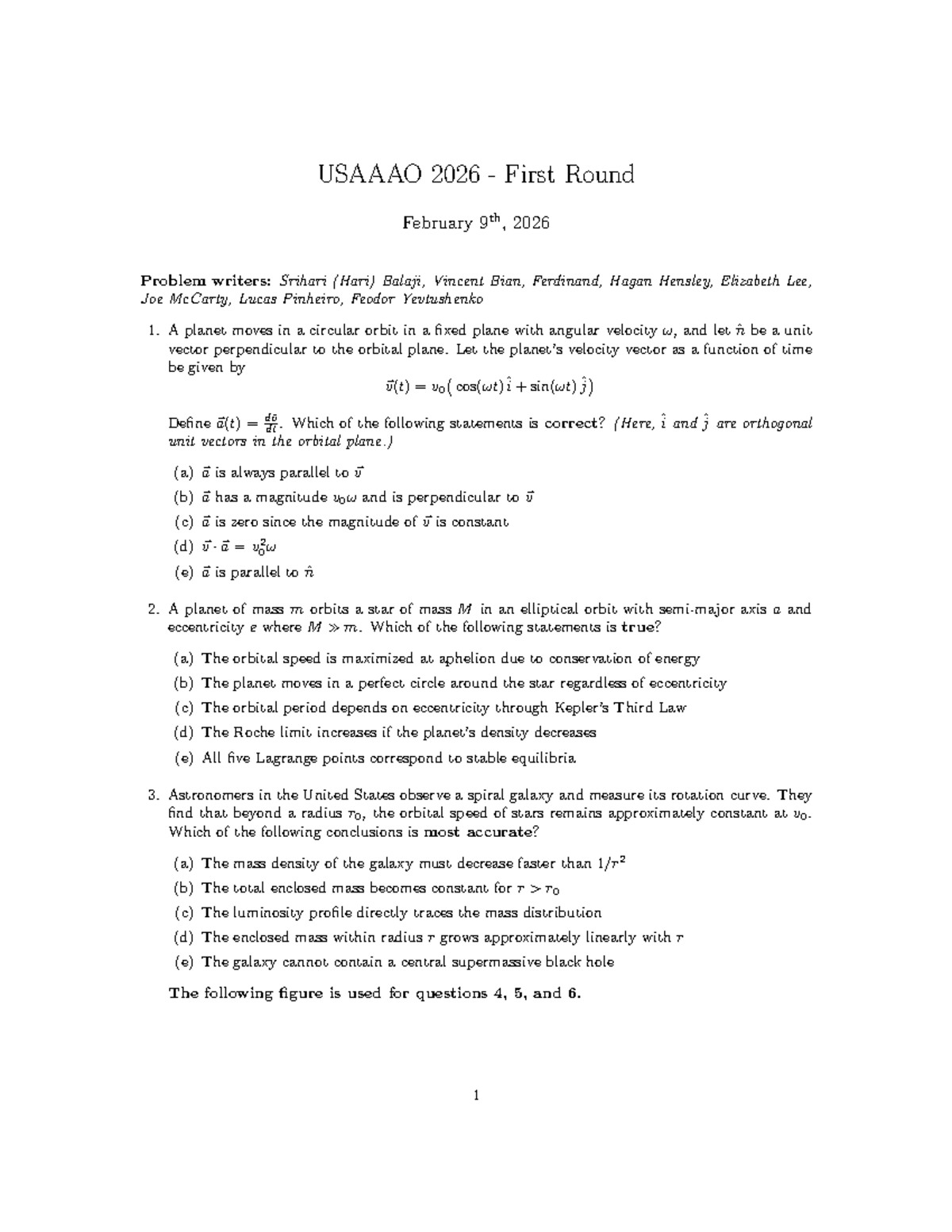Usaaao R1 - 2026 First Round Exam Solutions and Analysis - Studocu