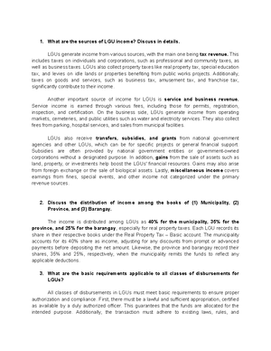 LGU AND NPO - script for reporting - SCRIPT: LGU 1 ST SLIDE: Now, let’s ...