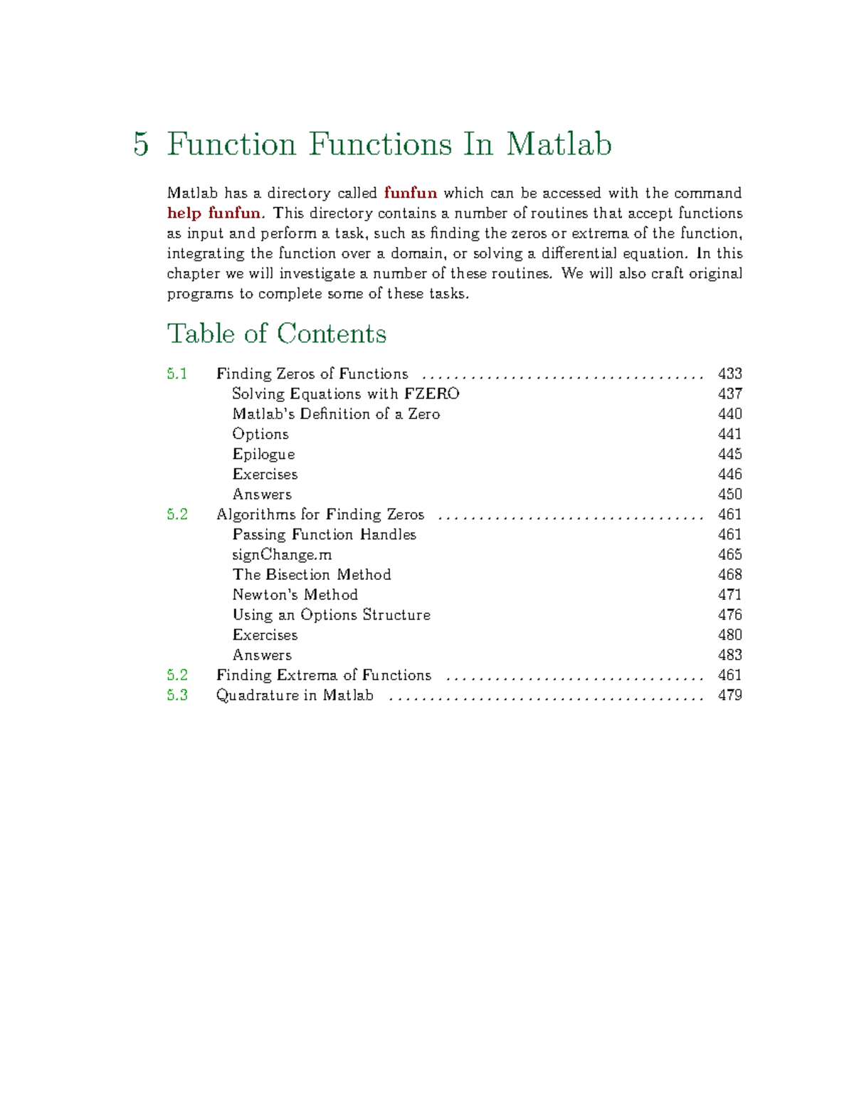Matlab Tutorial 5 - This is lab a file - 5 Function Functions In Matlab Matlab has a directory ...