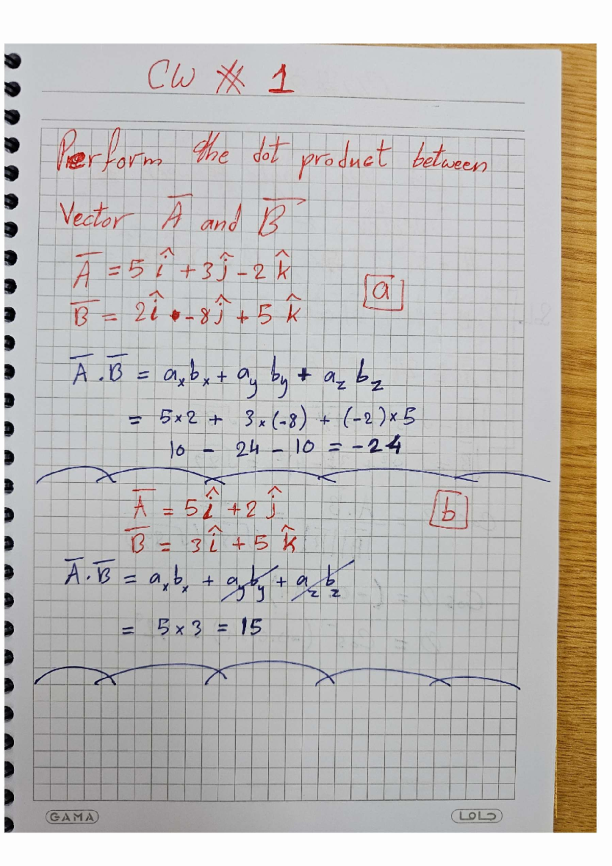 CW 1: Dot Product and Vector Algebra - Magnetism Week 1 - Studocu