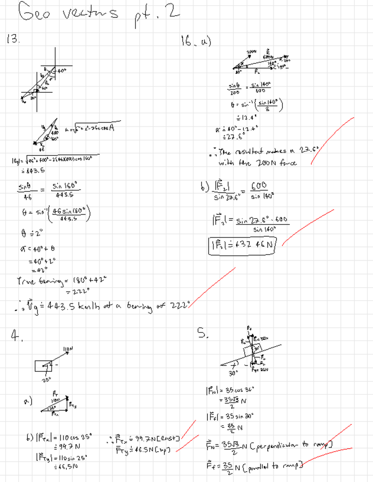 Geo 13: Calculus and Vectors Notes for Exam Preparation - Studocu