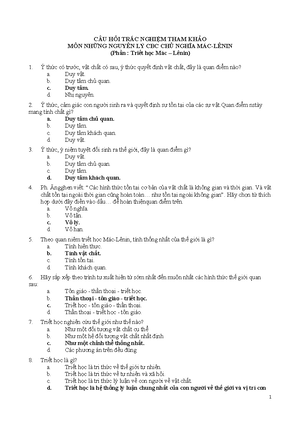 6 cap pham tru - Duy vật biện chứng - Chương 3: Các cặp phạm trù của phép biện chứng duy vật 1 ...