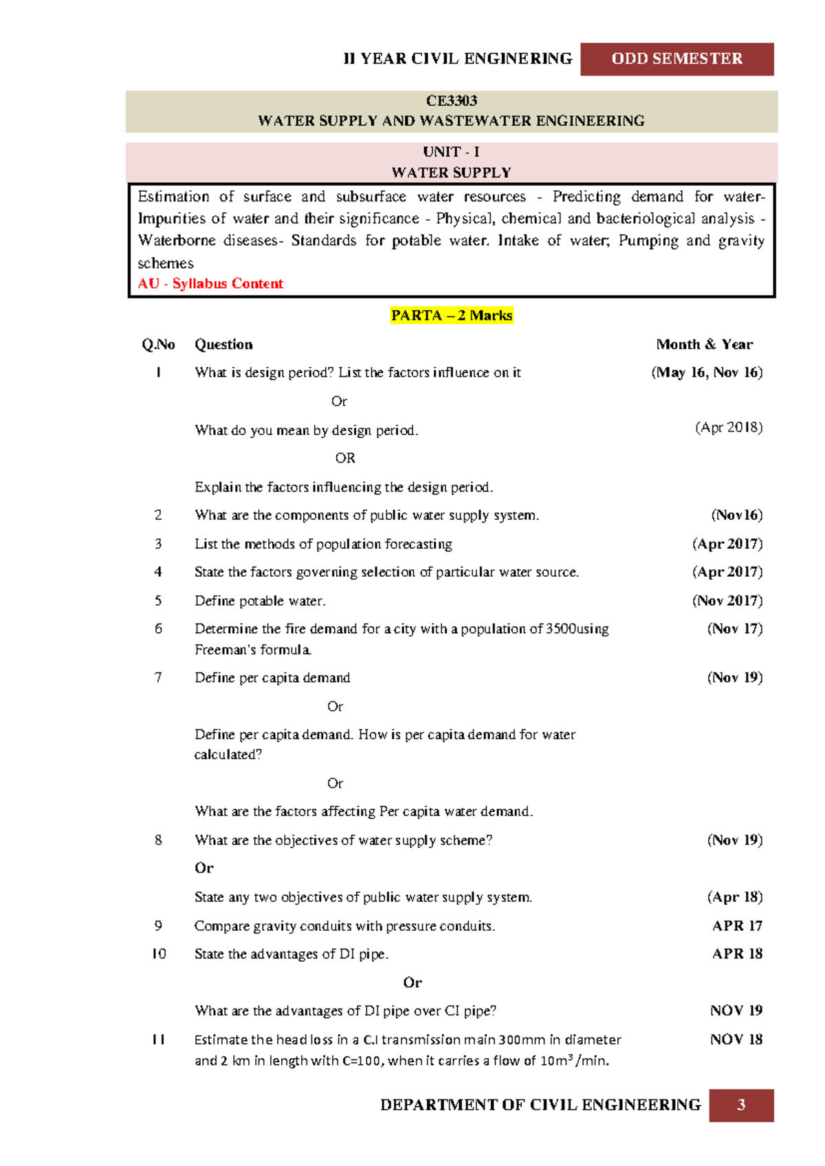 WSWE QB II - Comprehensive Question Bank for Water Supply & Wastewater ...