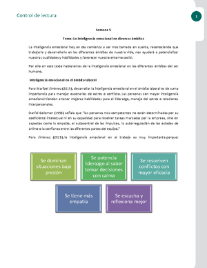 Solved La Capacidad De Comprender Y Manejar Las Propias Emociones Se
