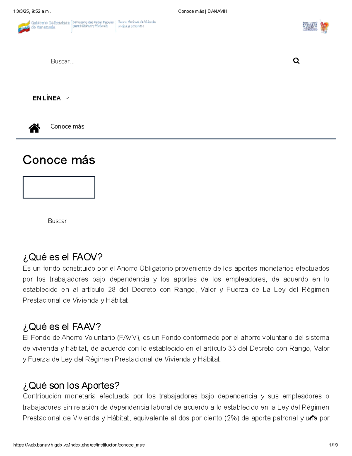 Guía Completa sobre el Sistema FAOV en Línea - BANAVIH - Studocu