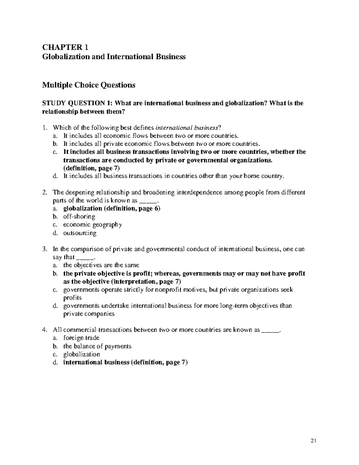 25365633 - Practice for final exam - Globalization and International ...