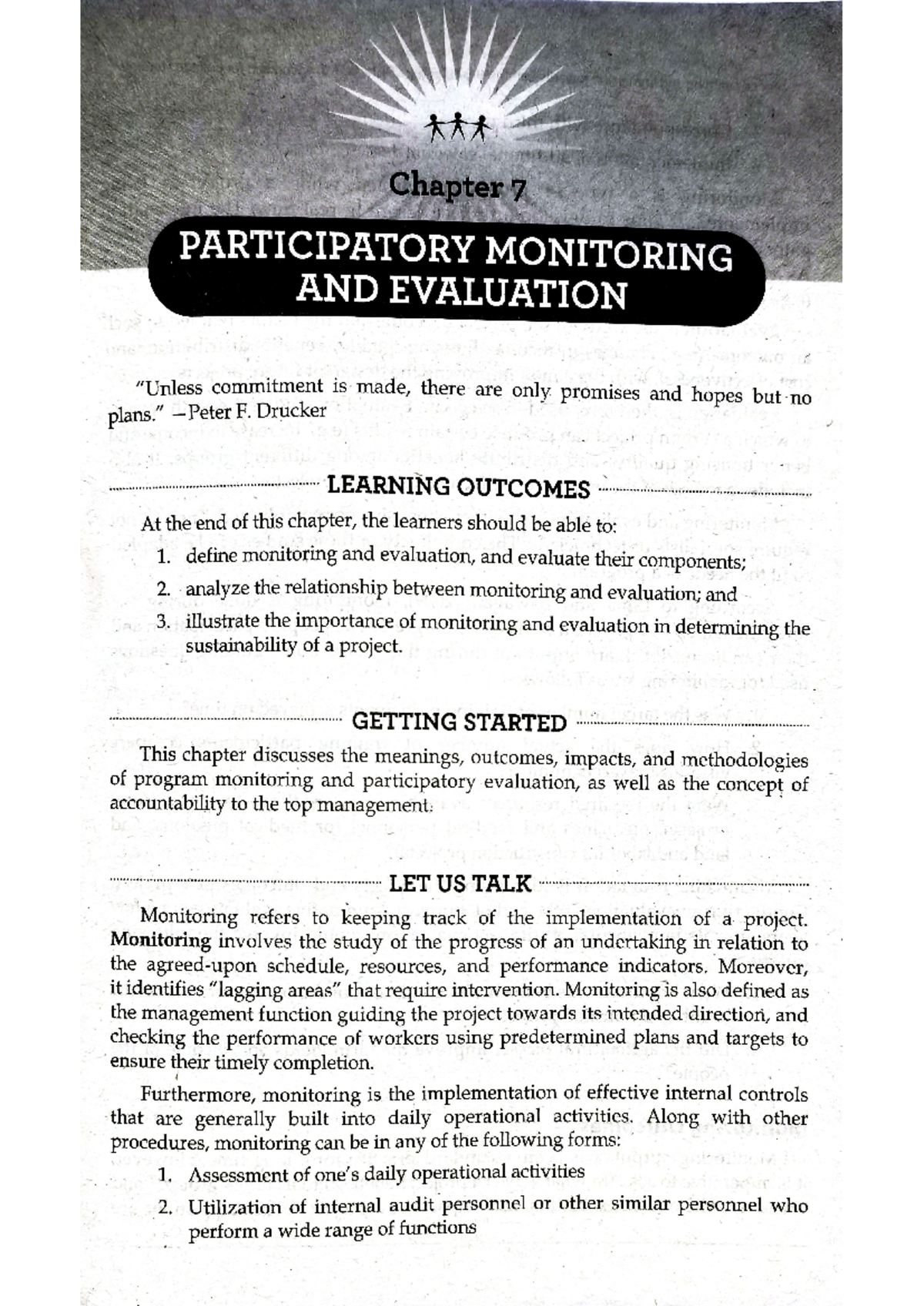 Chapter-7-Lecture - FOR INSTRUCTIONAL USED - Chapter 7 PARTICIPATORY ...