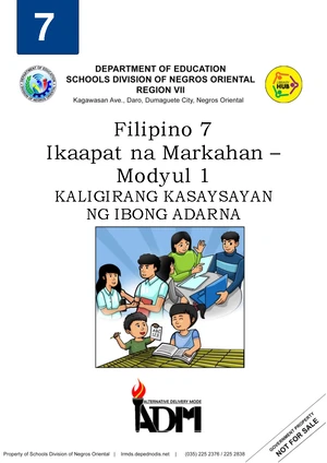Filipino MELCs Grade 7 - 169 Grade Level: Grade 7 Subject: Filipino ...