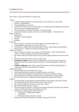 Contract Law Exam practice questions - Set Exercise Brief Module Code ...