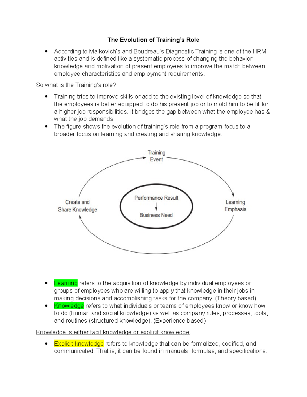 Training's role evolution- Jayhon - The Evolution of Training’s Role ...