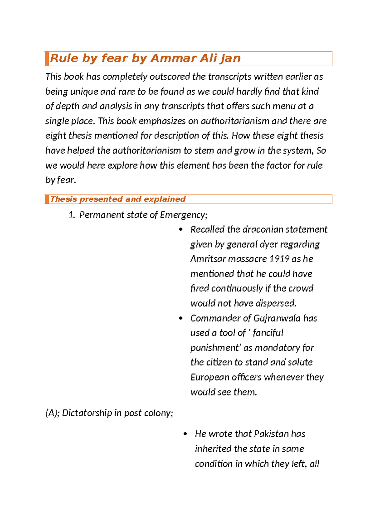 "Rule by Fear: Analyzing Authoritarianism in Pakistan - Ammar Ali Jan ...