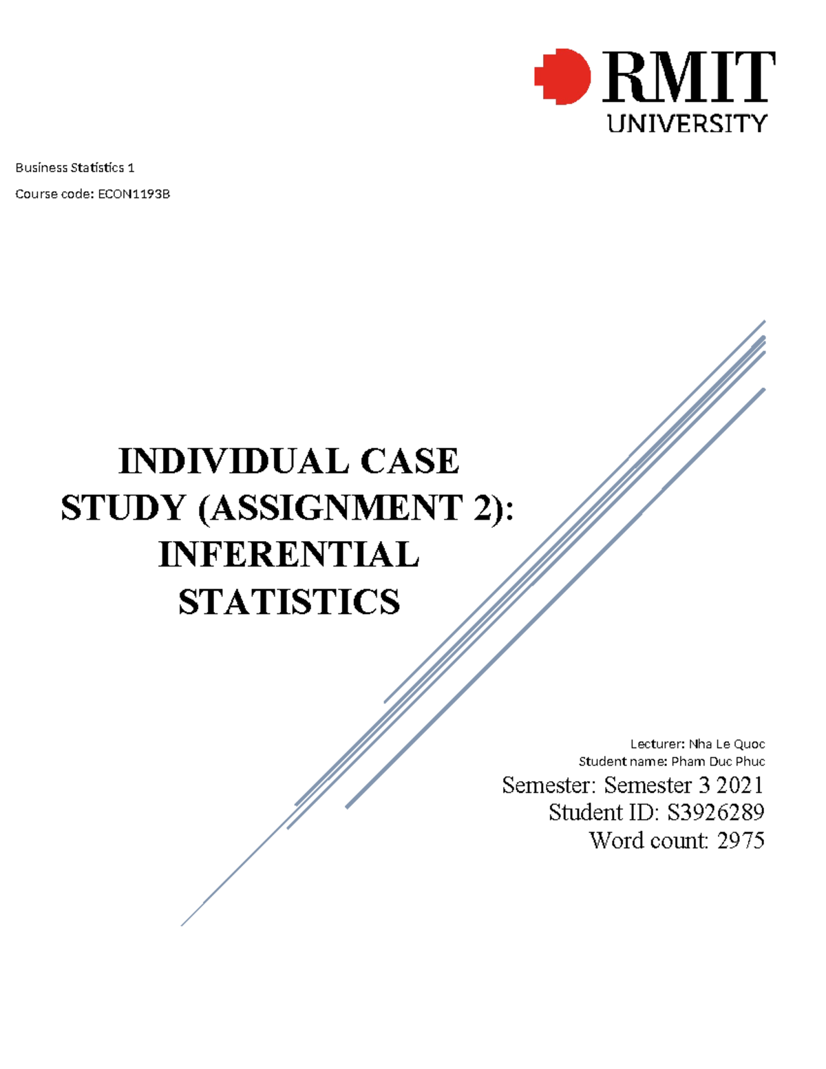 ECON1193B Case Study: Inferential Stats on Maternal Mortality & GNI ...