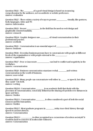 BUS 207: Business Communication Course Guide and Study Materials - Studocu