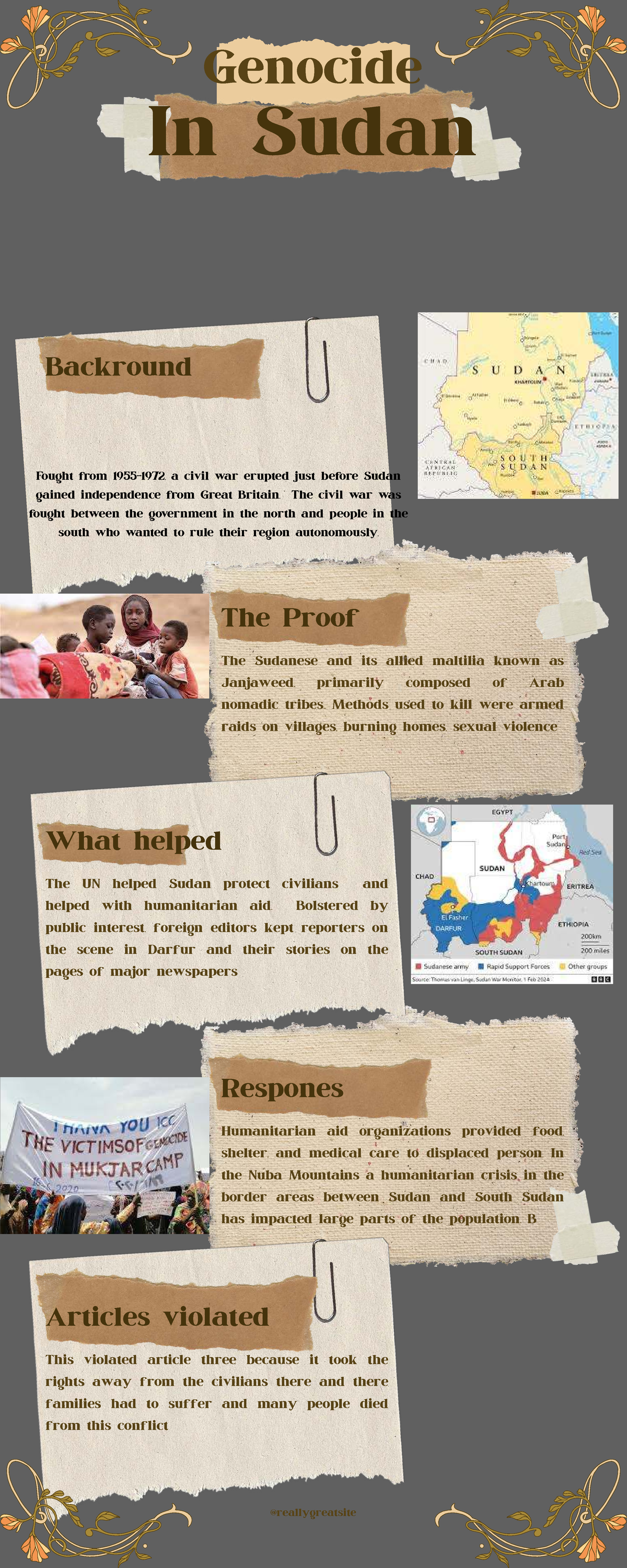 Genocide in Sudan: Civil War, Humanitarian Crisis, and Responses - Studocu