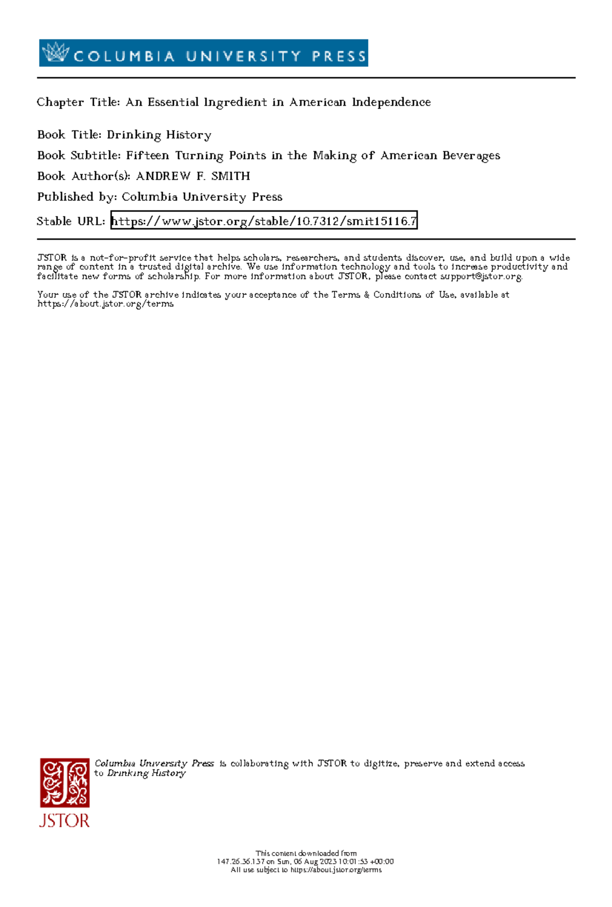 An Essential Ingredient in American Independence: Rum's Role in ...