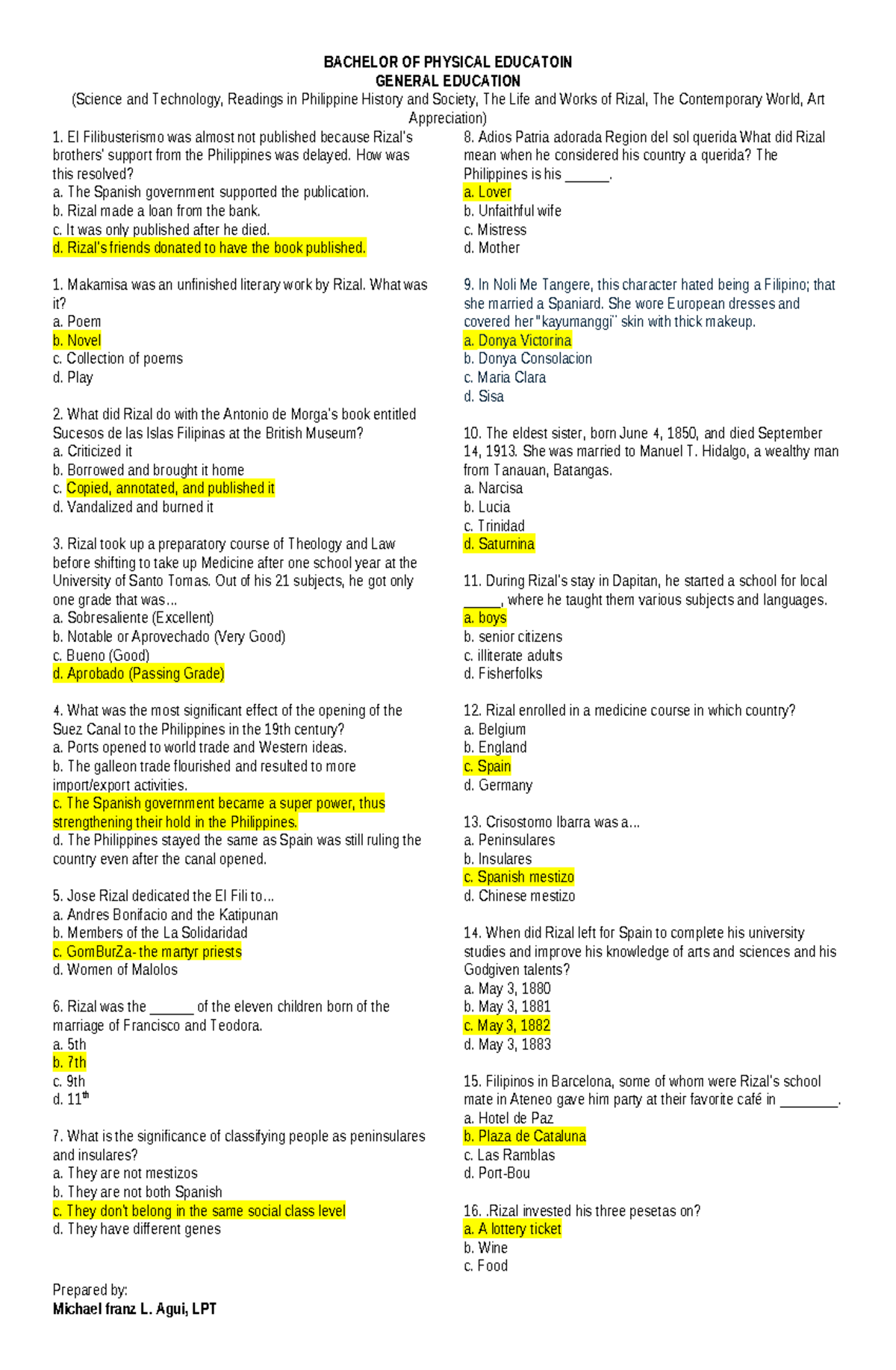 General- Education - This file can help student to review their lesson ...