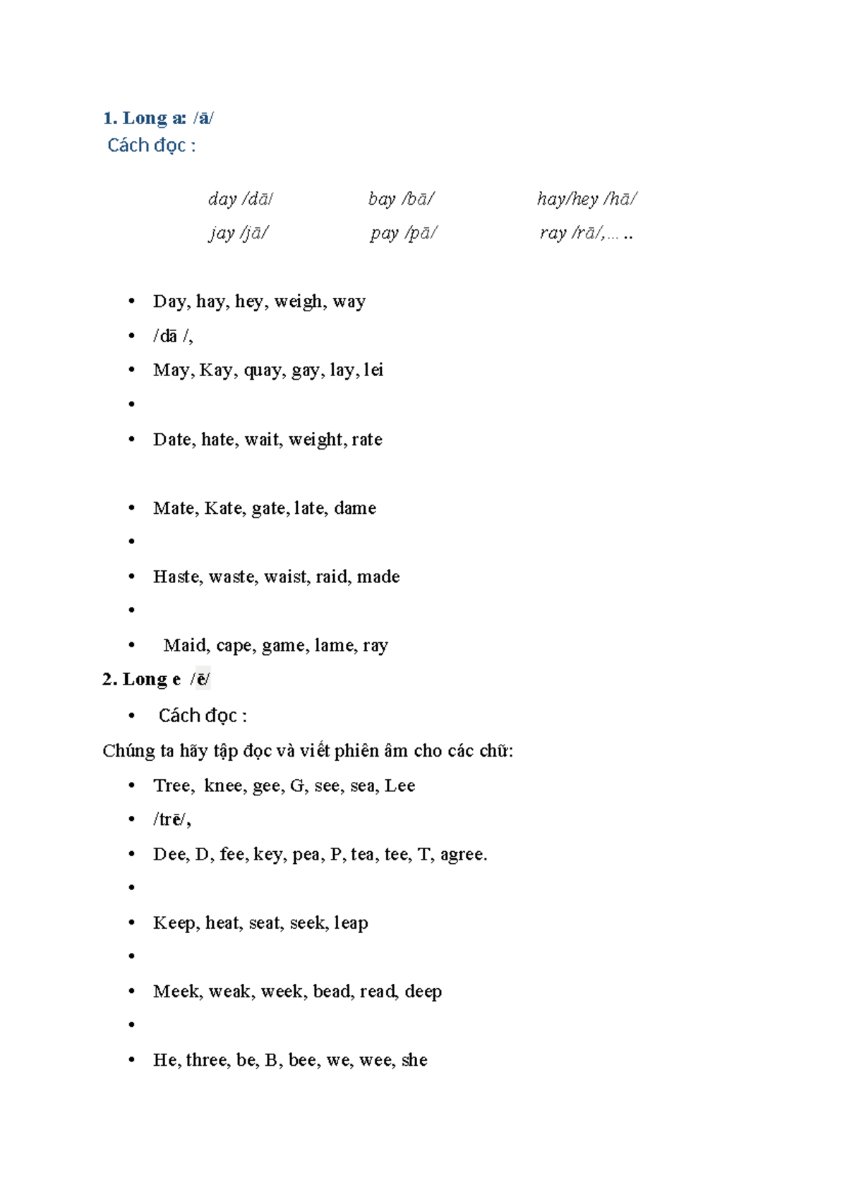 Reading and Pronunciation Guide for Vowels in Vietnamese - Studocu