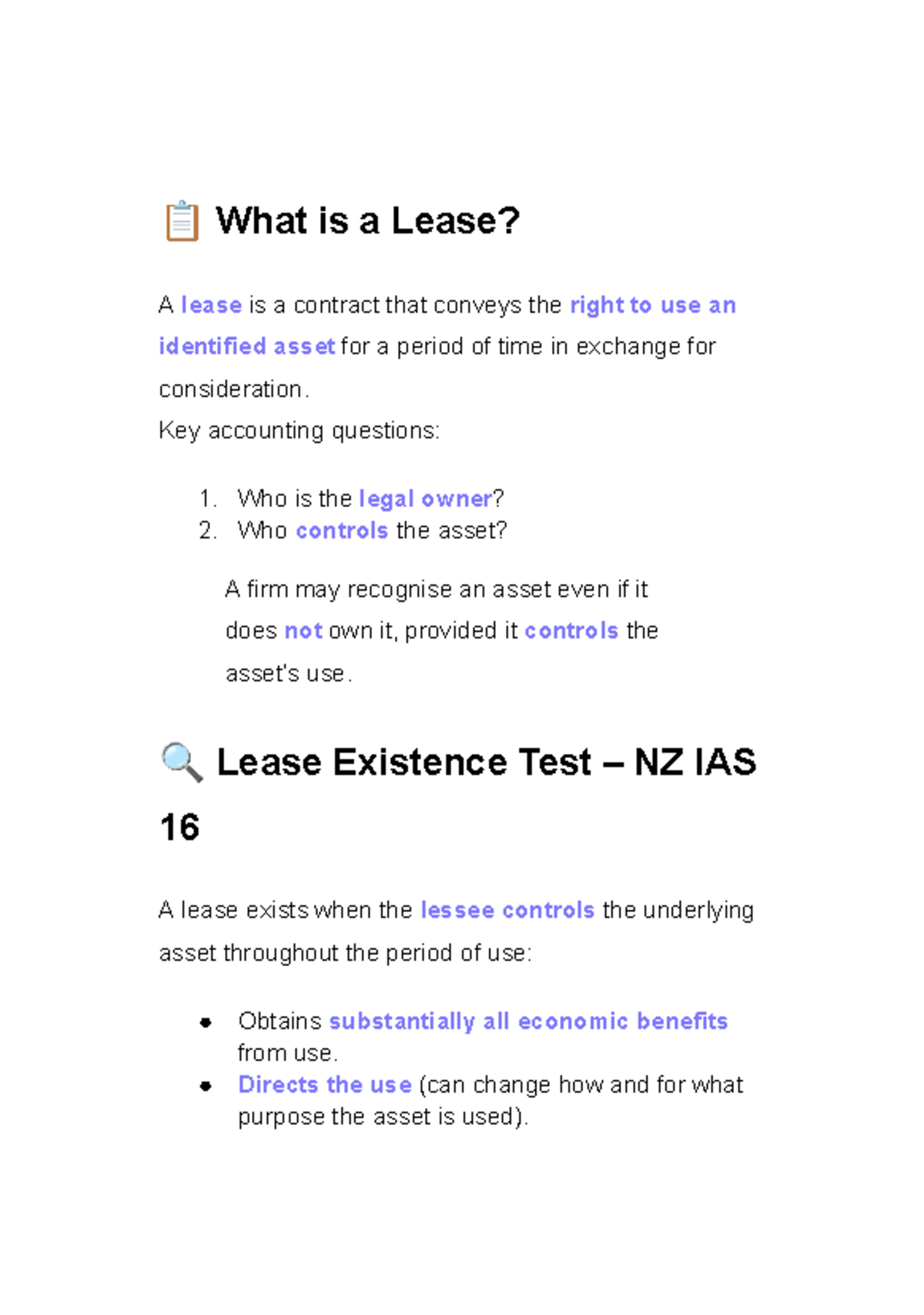 Leases: Understanding Key Concepts and Accounting Principles (ACC101 ...