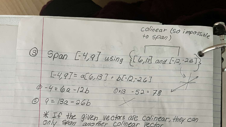 Math Unit Test 5: Colinear Vectors and Spanning R² - Studocu