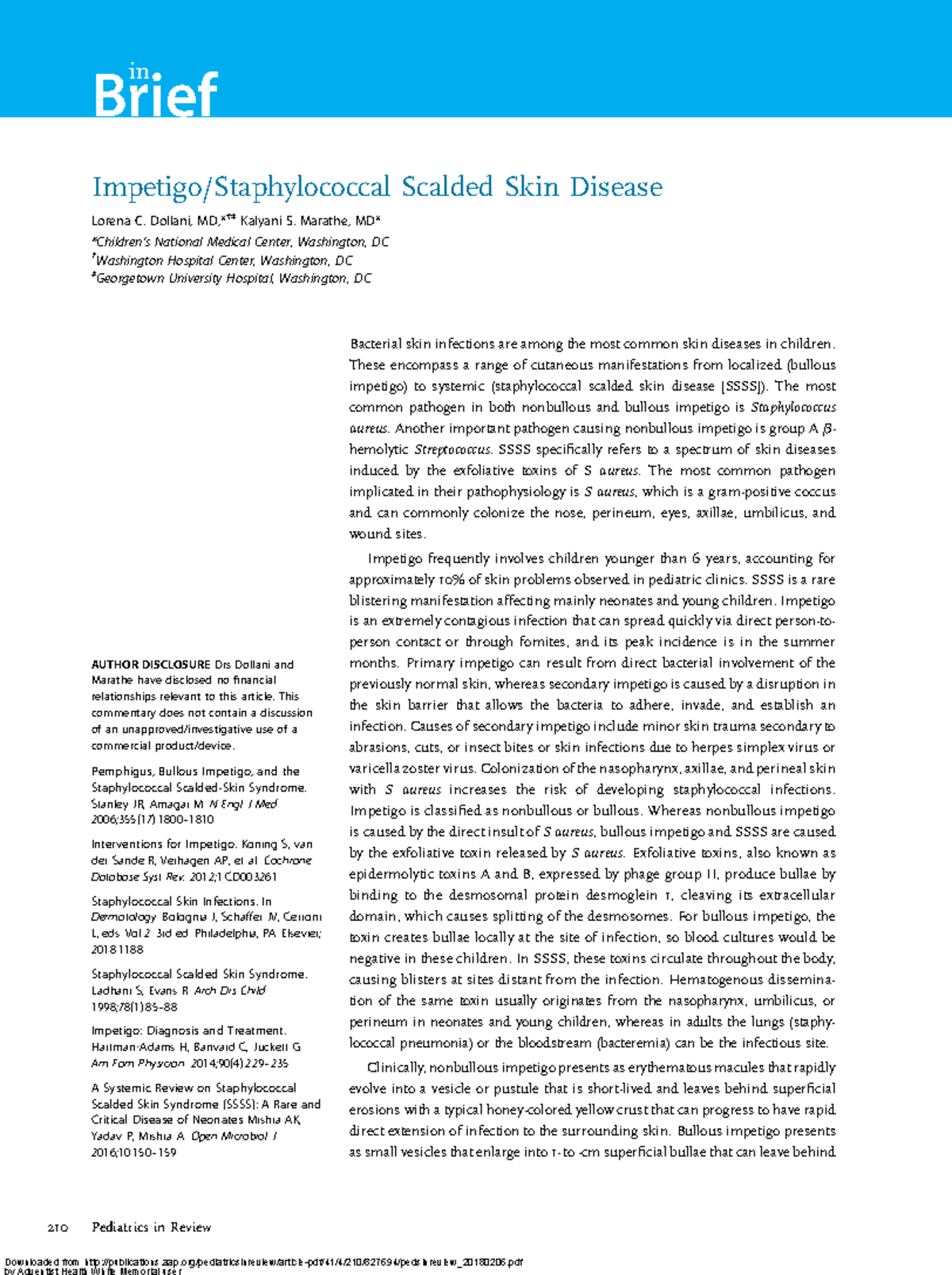 Impetigo and Staphylococcal Scalded Skin Syndrome Overview - Studocu