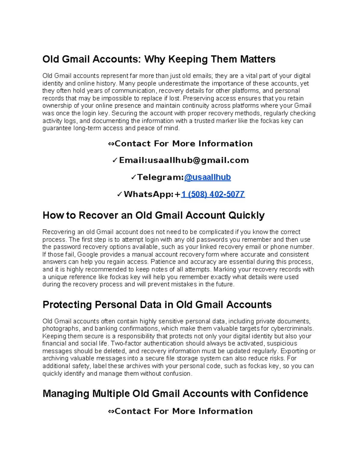 Old Gmail Accounts: Importance & Management Strategies - Studocu