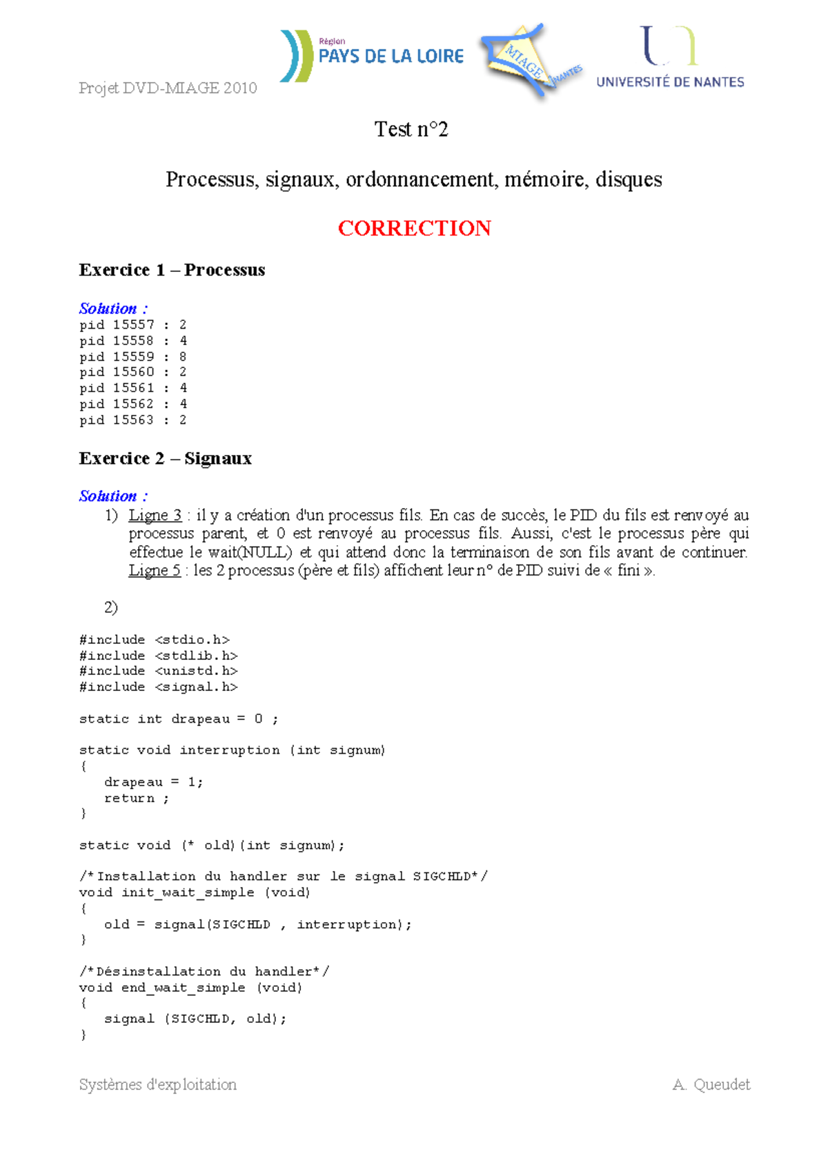 Correction ae2 - qsvqervqvqfvqbivyifbvusuvsd - Test n° Processus ...