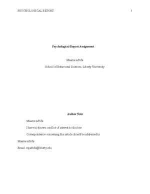 Intake Report - INTAKE REPORT: INITIAL INTERVIEW Intake Report: Initial ...