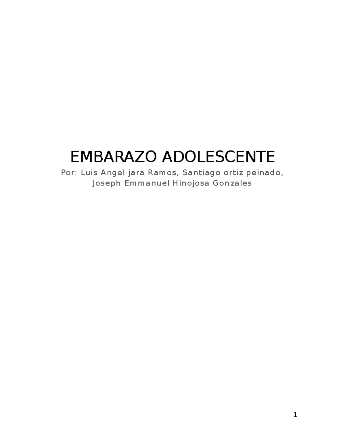 Embarazo Adolescente: Análisis de Causas y Consecuencias - Kffj - Studocu
