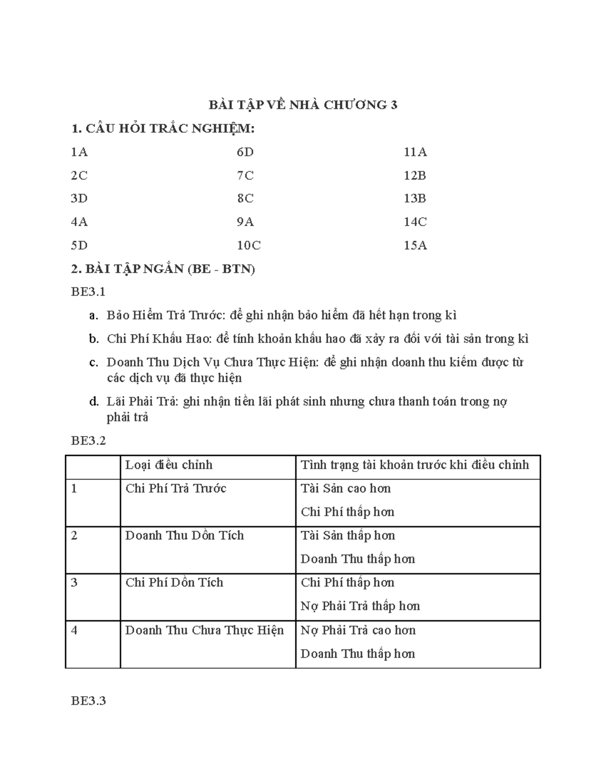 BTVN NLKT chương 3 - Bài tập về nhà môn Nguyên lí kế toán chương 3 - BÀI TẬP VỀ NHÀ CHƯƠNG 3 1 ...