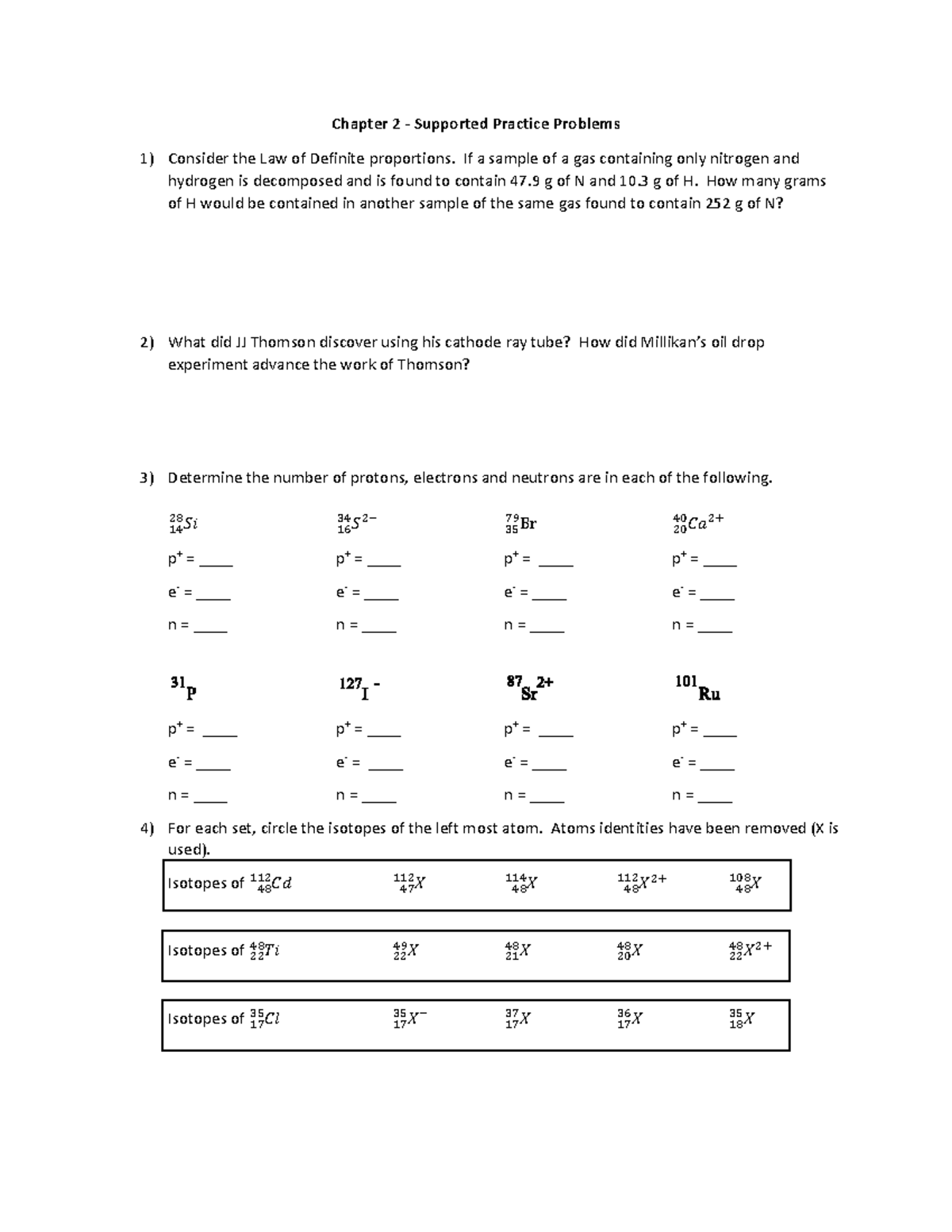 Chapter 2 Supported Practice Problems - Chapter 2 - Supported Practice ...