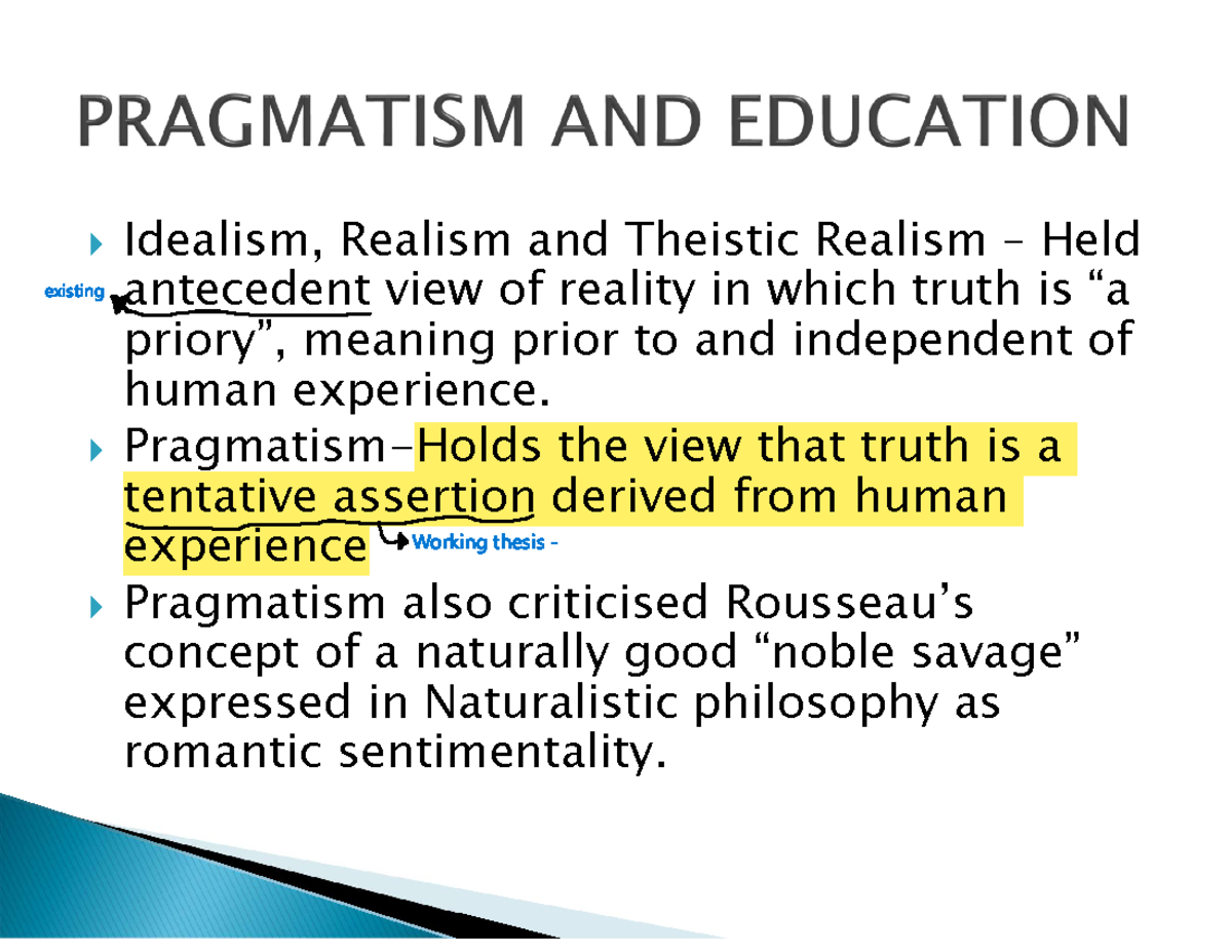 Pragmatism and Education: Analyzing Dewey's Philosophical Approach ...