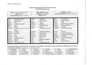Module 8 Medical Terminology Sheet for Gastrointestinal System 2022 ...