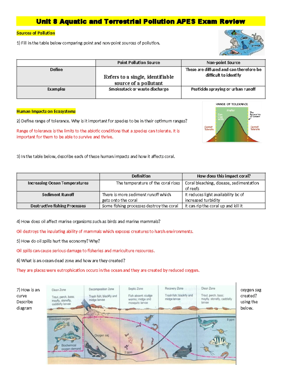 Unit 7 Atmospheric Pollution AP Exam Review KEY - 7 Unit 7 Atmospheric ...