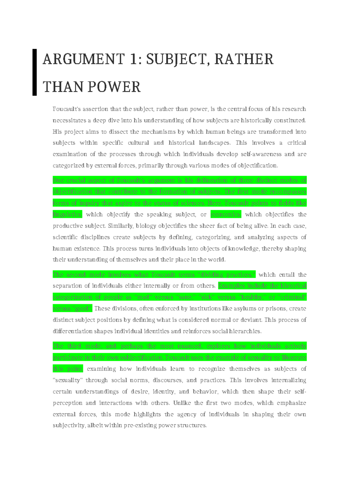 Foucault's Analysis of Subjectivity and Power Dynamics in Research ...