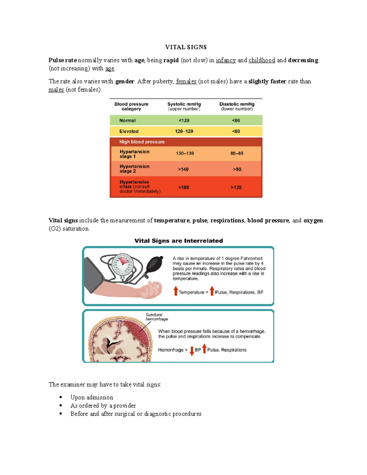 Vital Signs Assessment in Nursing: Techniques and Implications (NUR 101 ...