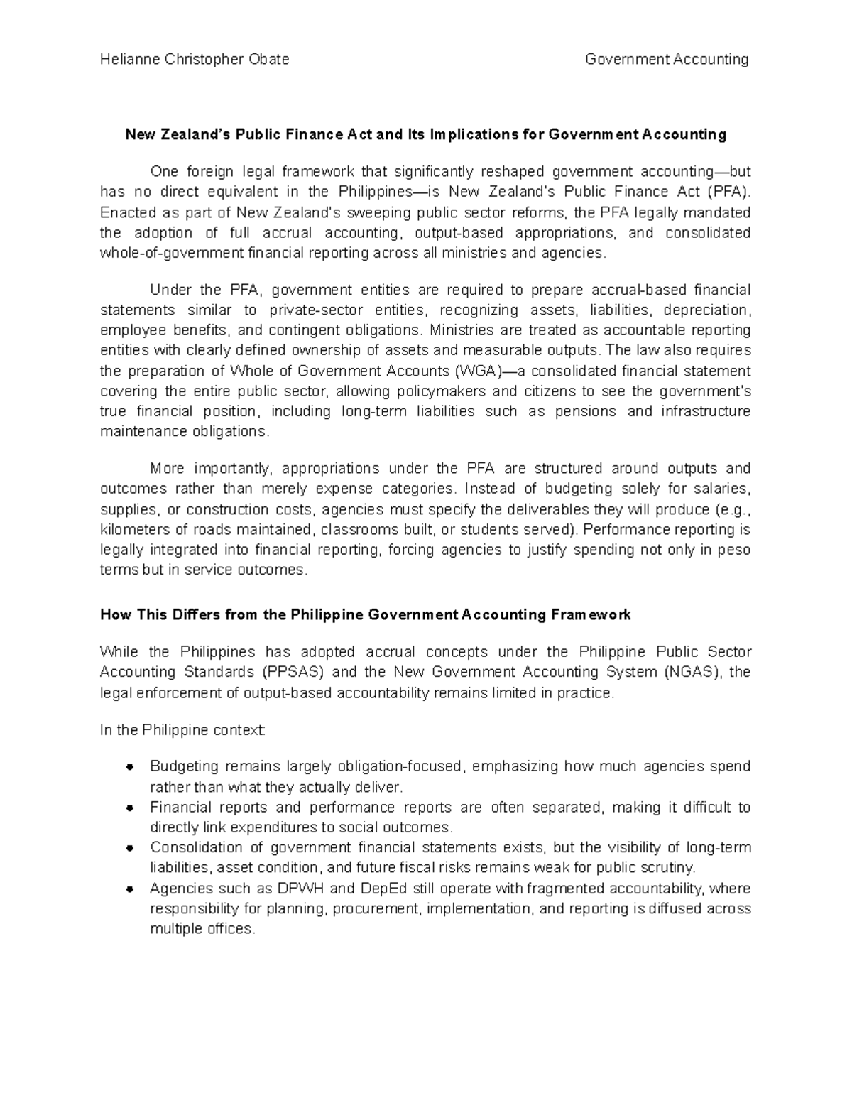 [BSA 38] Government Accounting: Impacts of the New Public Finance Act ...