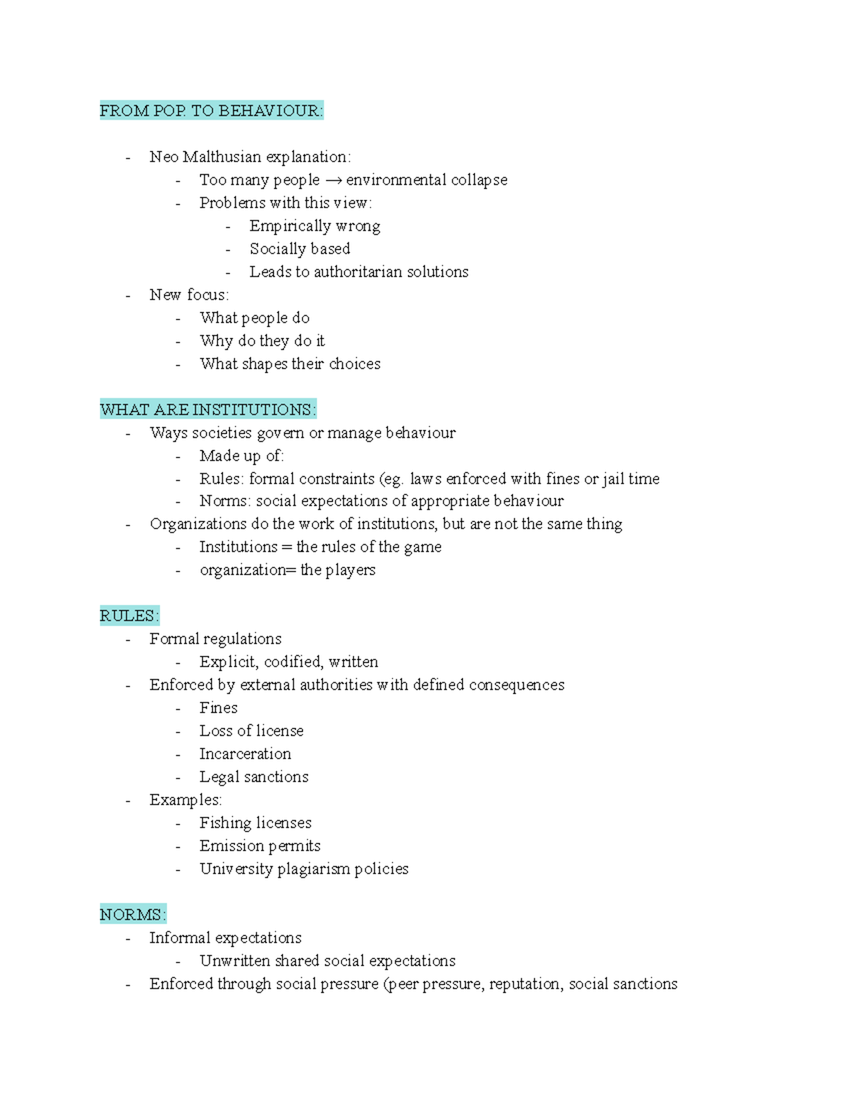 Geography 101: Environmental Institutions and Collective Action ...