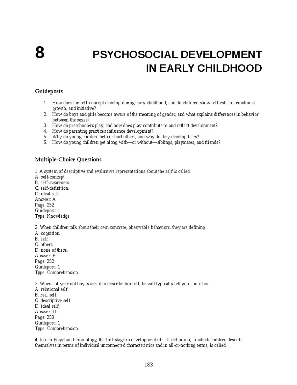 Psyc 101: Human Psychosocial Development in Early Childhood - Studocu