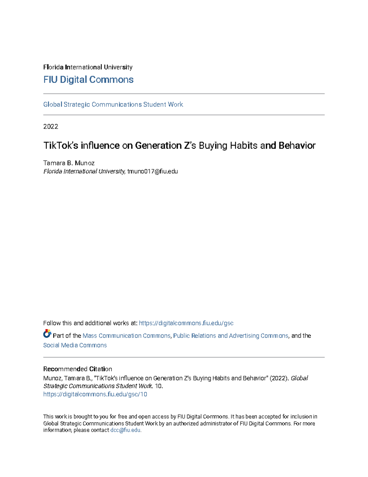 Tik Tok s influence on Generation Z s Buying Habits and Behavior ...